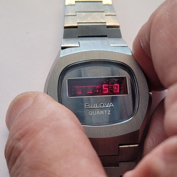 Vintage Bulova Red LED Working Watch | WatchCharts Marketplace