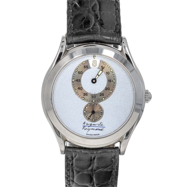 FS- Auguste Reymond 1727-AR021 Jump Hour Manual Wind 33mm Stainless ...