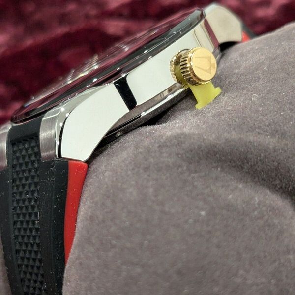 NEW Bulova Futuro Black Chronograph Dial Rubber Strap Men's Watch ...