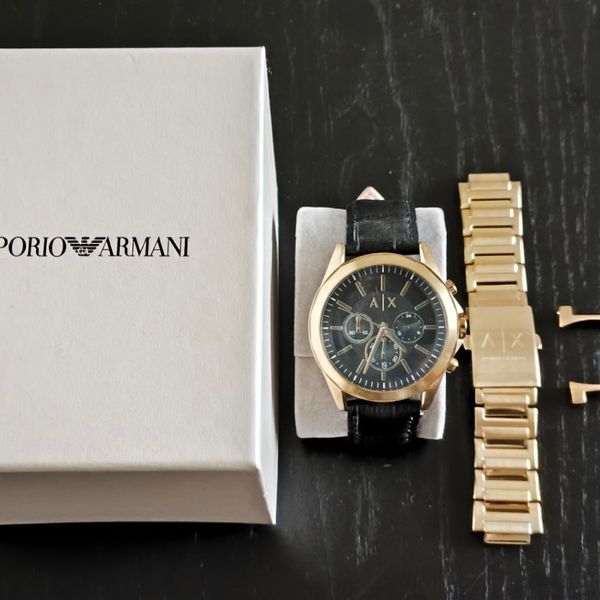 Gold Armani watch | WatchCharts Marketplace