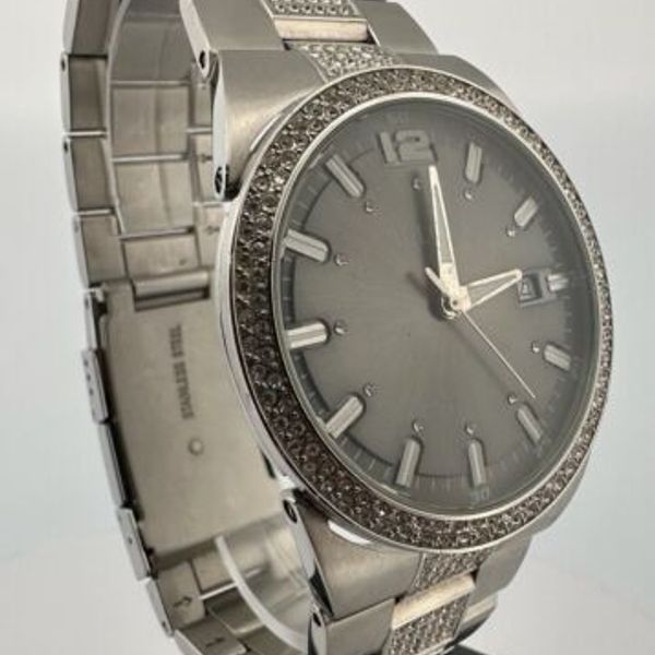 Bulova Quartz Crystal 96B221 Wristwatch for Men Gray Dial $450 ...