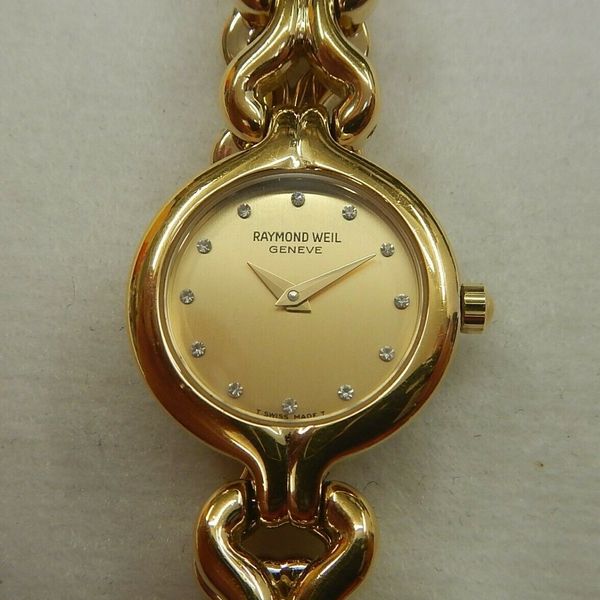 Raymond Weil Ladies Gold Watch, 5878, Gold face | WatchCharts