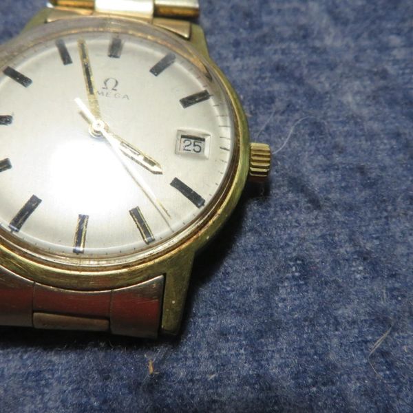 Vintage OMEGA Men's Automatic & Date Watch with a Seiko Band, Works. NR ...