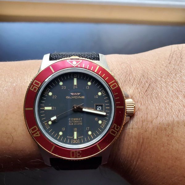 Glycine Combat Sub Automatic Black Dial Men's Watch GL0092 ...