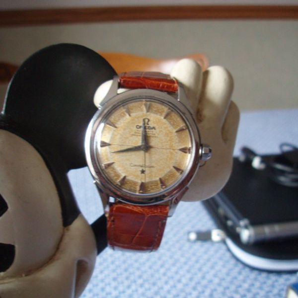 F.S...REDUCED Vintage Omega Constellation w/ Original Cross Hair Pie ...
