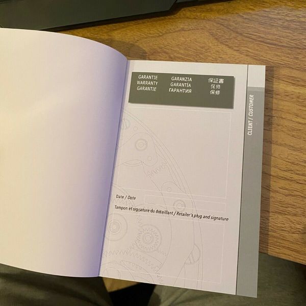 Audemars Piguet - Warranty/Certificate Booklet for Royal Oak/Offshore ...