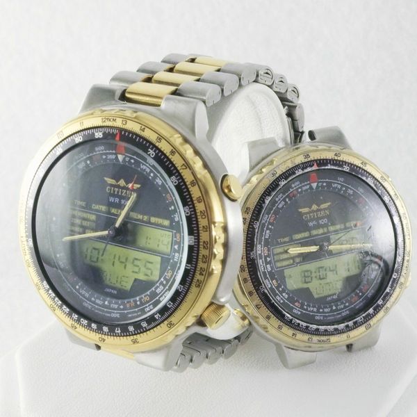 Two Citizen Wingman Pilot Watches C080 Vintage Aviator PARTS / REPAIR ...