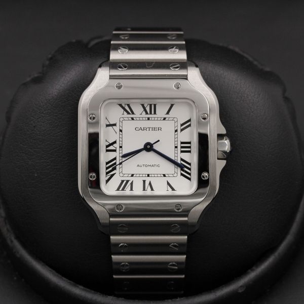 FSOT: Cartier Santos - Medium - WSSA0010 - Automatic - MINT Condition ...