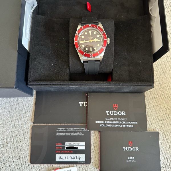 Authentic TUDOR Black Bay Rubber Strap Watch M7941A1A0RU 2024 Box/Paper ...
