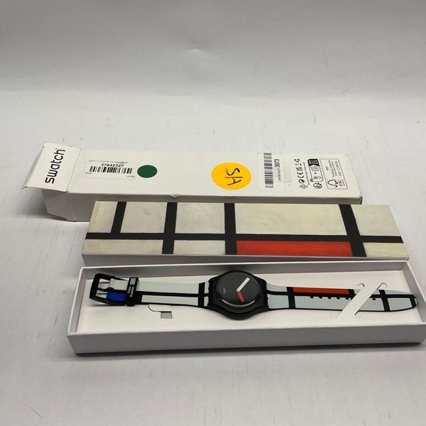 Swatch Red, Blue, and White by Piet Mondrian New Gent SUOZ334 Unisex ...