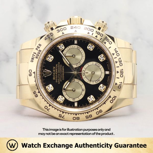 New Dec 2024 Rolex Daytona Oyster 126508 Black w 8 Points Diamond Dial ...