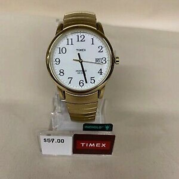 Timex Men's Easy Reader Gold-Tone Expansion Band Watch #2H301 ...
