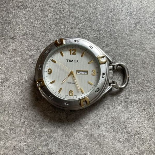 Timex Mens Pocket Watch 50mm Stainless Steel Case Bin A | WatchCharts ...