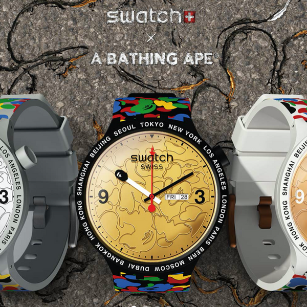 All 3 Swatch X Bape Big Bold 2020 Limited Edition Watch Authentic NEW ...