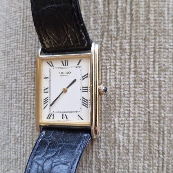 Vintage 1980s Seiko '6430-5339'. Cartier Tank Homage | WatchCharts Marketplace