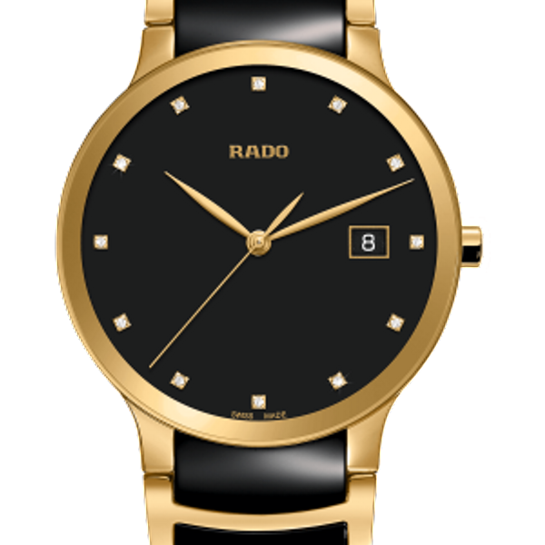 New Rado Centrix Diamonds High Tech Ceramic Black Dial Men's Watch R30527762 | WatchCharts