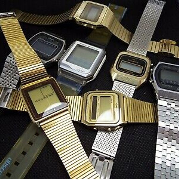 CASIO VINTAGE DIGITAL WATCH LOT SANYO SA-60G SA-430G VDB-200 81QS RETRO ...