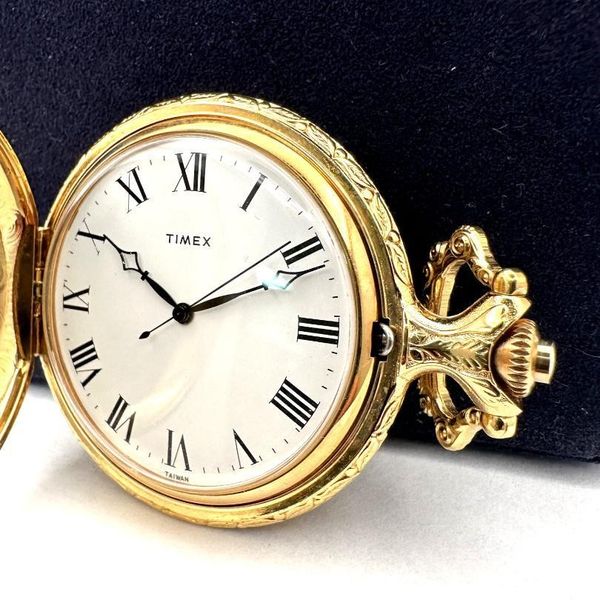 Timex Mechanical Hand Wind Pocket Watch for Men 48mm Used Good ...