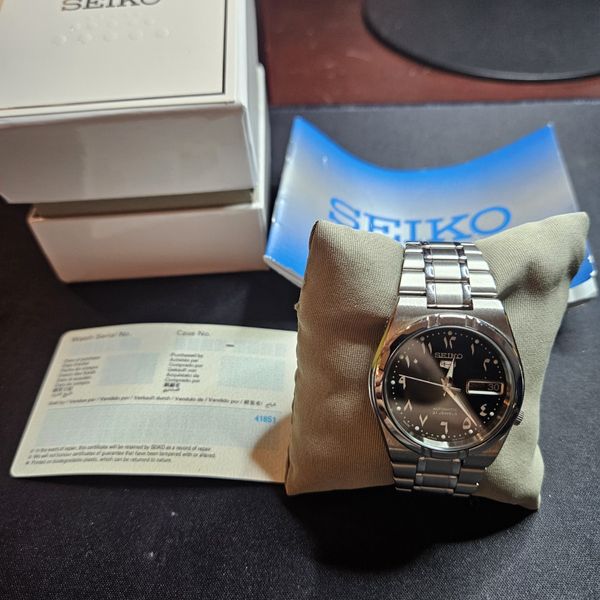 Seiko 5 Automatic Watch SNK063J5 21 Jewels Japan Arabic Dial Stainless ...