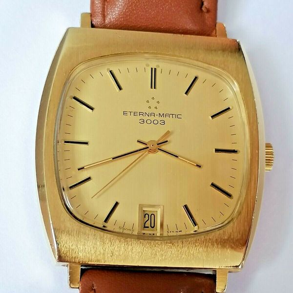 Vintage Eterna-Matic 3003 - Automatic wristwatch- men’s- 1970’s ...