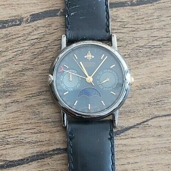 Citizen Quartz 6350 Triple Calendar Watch QUARTZ, Japan, rare ...