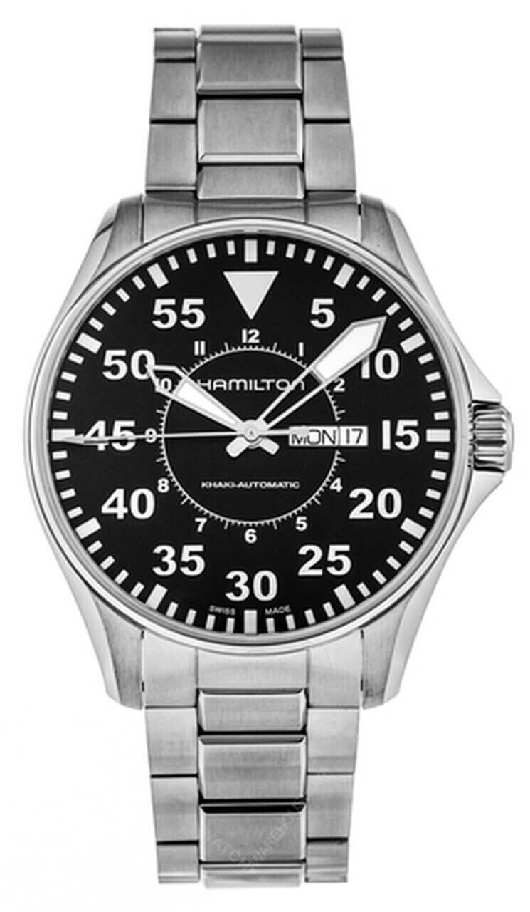 Hamilton Khaki Aviation Pilot Auto Bracelet (H64715135) Market Price ...