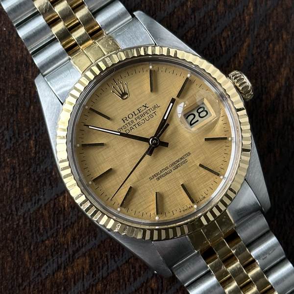 FS: Rolex Datejust Two Tone 16013 Linen Dial Serviced 2023 Tight ...