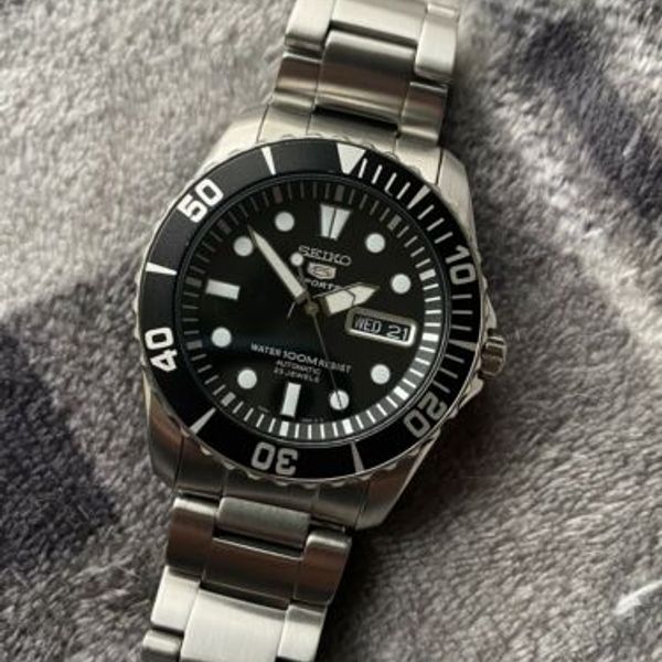 Seiko 5 Sports Men's Black Watch - SNZF17 - Sea Urchin | WatchCharts Marketplace
