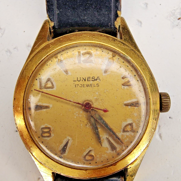 Vintage LUNESA Mechanical Watch , J. Weber - Chopard Movement ...