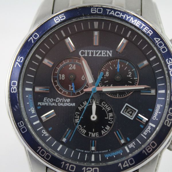 Citizen Eco-Drive Perpetual Calendar Watch Quartz Working | WatchCharts ...