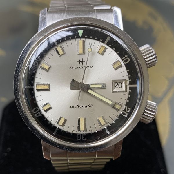 FS Hamilton Aqua Date Diver 600 super compressor on bracelet $965 ...