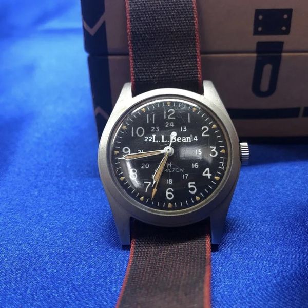 [WTS] Vintage HAMILTON Khaki LL Bean 921980 34mm Mechanical Tritium 17 ...