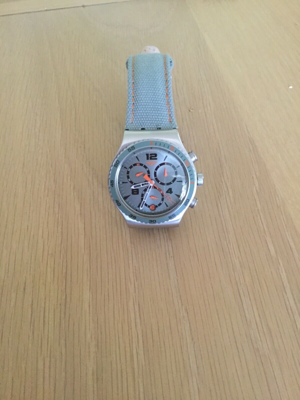 Swatch Mens Quartz New Irony Chrono L’heure Du Marais YVS402 with Textile strap | WatchCharts ...