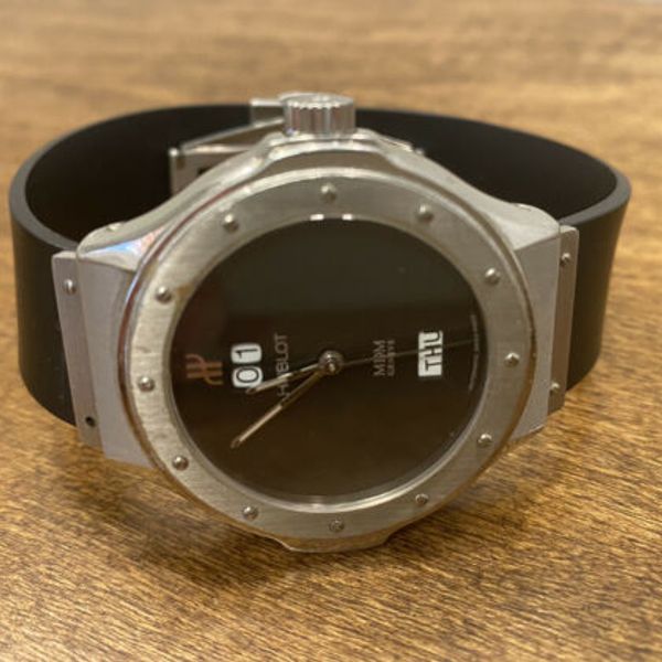 Authentic HUBLOT MDM GENEVE CLASSIC Automatic Watch 1840.1 FOR REPAIR ...