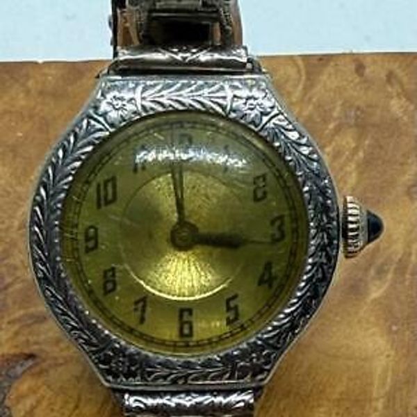 **AWESOME 19K GOLD FILLED VINTAGE ART DECO BULOVA LADIES WATCH L@@K ...