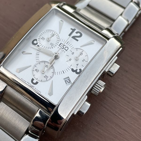 [$65 USD] Beautiful ESQ Swiss Quartz Chronograph, ETA jeweled quartz ...