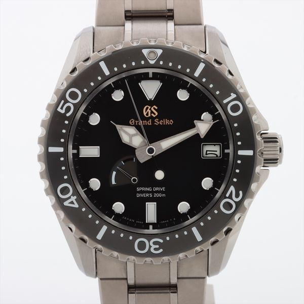 [Used] Grand Seiko Spring Drive Diver SBGA231 TI AT Black Dial Sesame 1 ...