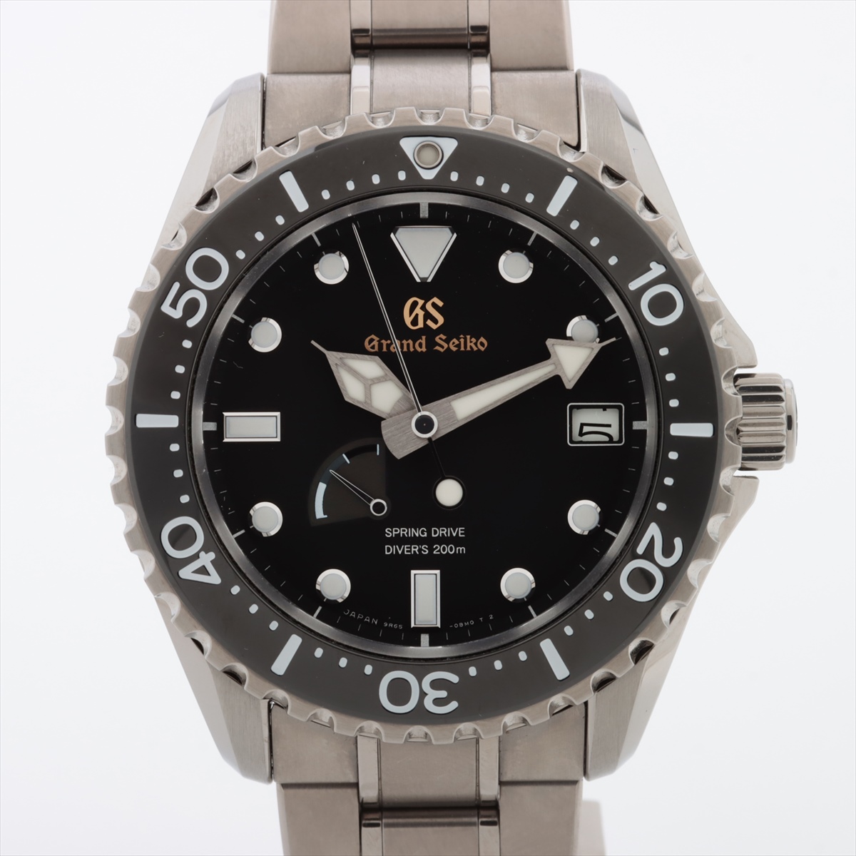 [Used] Grand Seiko Spring Drive Diver SBGA231 TI AT Black Dial Sesame 1 ...