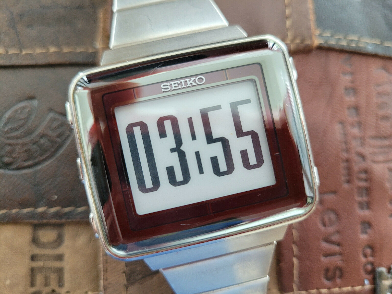 Seiko Spirit EPD Solar Digital Watch Stainless Steel band S771-0AA0 ...
