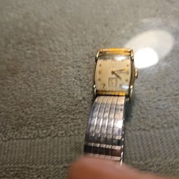 Vintage Elgin Sportsman Square Watch Wristwatch Swiss 17 Jewels Wind Up ...