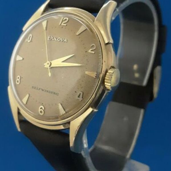 Men's Vintage 14 K Gold Bulova Automatic Watch.FREE PRIORITY SHIPPING ...