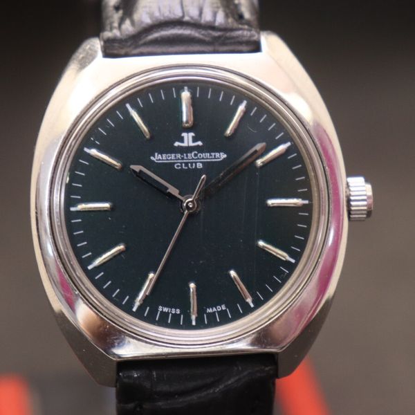 vintage jaeger-LeCoultre Club 17 jewels manual winding green dial men's ...