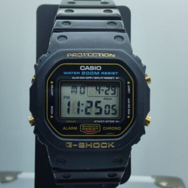 Vintage Casio G Shock DW-5600C-9V GOLD SCREWBACK 901 Mod (1991) Men ...