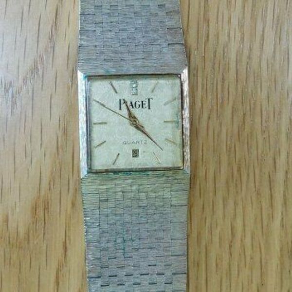 Vintage PIAGET Quartz 18K Gold Electroplated Swiss 566 Watch~with 2 ...