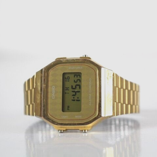 CASIO Retro Digital Steel Gold Bracelet Watch A168WG-9EF #226 ...