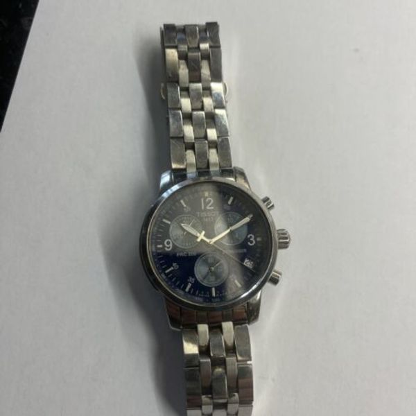 Tissot T-Sport PRC 200 Chronograph 42mm Mens Watch Blue / Silver T114417A | WatchCharts Marketplace