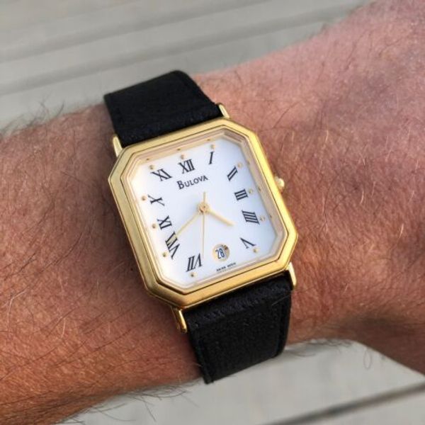 GORGEOUS Neo Art Deco Octagonal Bulova Menâ s Tank Watch | WatchCharts ...