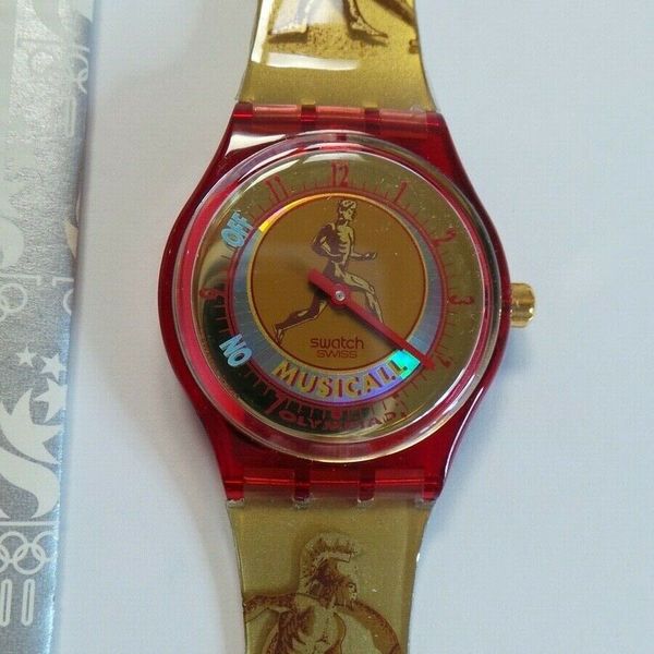 SWATCH DOLICHOS SWISS QUARTZ MUSICALL WATCH Atlanta 1996 Olympics D | WatchCharts Marketplace