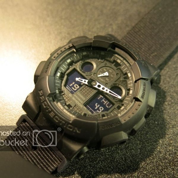 REDUCED FS: Casio GA100-1A1 $75 with adapters and extra straps ...