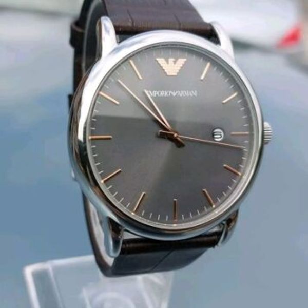 Men's Genuine Emporio Armani Dress Watch AR1996. Original Strap. | WatchCharts Marketplace